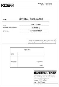 DSB321SDN 38.4MHz 2.8V 0.5PPM, ±1.5ppm 2mA 2.8V -30-~+85- 38.4MHz ...