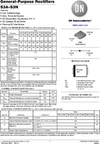 S3M, Диод 3А 1000В [SMC / DO-214AB], ON Semiconductor | купить в ...