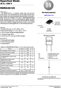 RHRG30120, Диод 30А 1200В 65нс [TO-247-2L], ON Semiconductor | купить в ...
