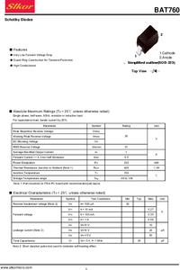 BAT760, Диод Шоттки 30В 1А [SOD-323] (=BAT20JFILM), Slkor | купить в ...