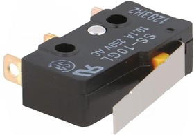 SS-10GL, Микропереключатель SNAP ACTION; с рычагом; SPDT; 10A/250ВAC ...