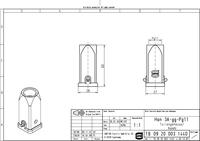 09200031440+09200042611, Hood Cable Plug, 4 + PE Way, 10A, Male, Han A ...