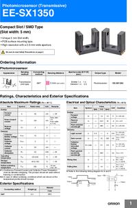 EE-SX1350, SENSOR OPT SLOT PHOTOTRANS MODUL – купить оптом и в розницу
