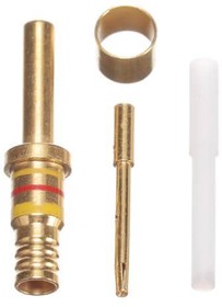 M39029/76-424, Coax Pin, Socket Center Contact Size 16 Crimp Gold, TE ...