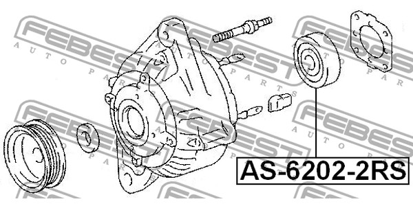 AS62022RS, Подшипник шариковый 15x35x11 – купить оптом и в розницу