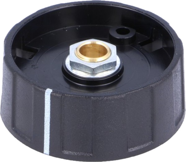 Rotary knob, 6 mm, plastic, black, Ø 50 mm, H 15 mm, A2650060 – купить ...