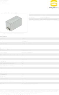 09140009950, Заглушка, Han Modular, Ширина в модулях 1, Harting ...