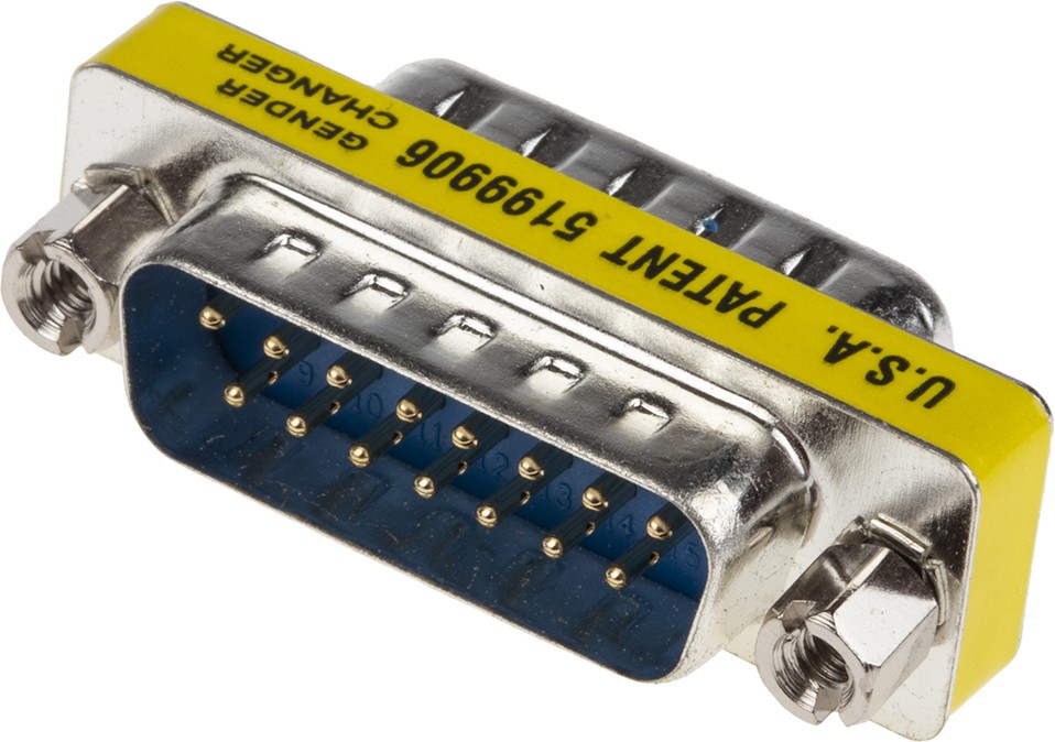 D Sub Adapter Male 15 Way D-Sub to Male 15 Way D-Sub – купить оптом и в ...