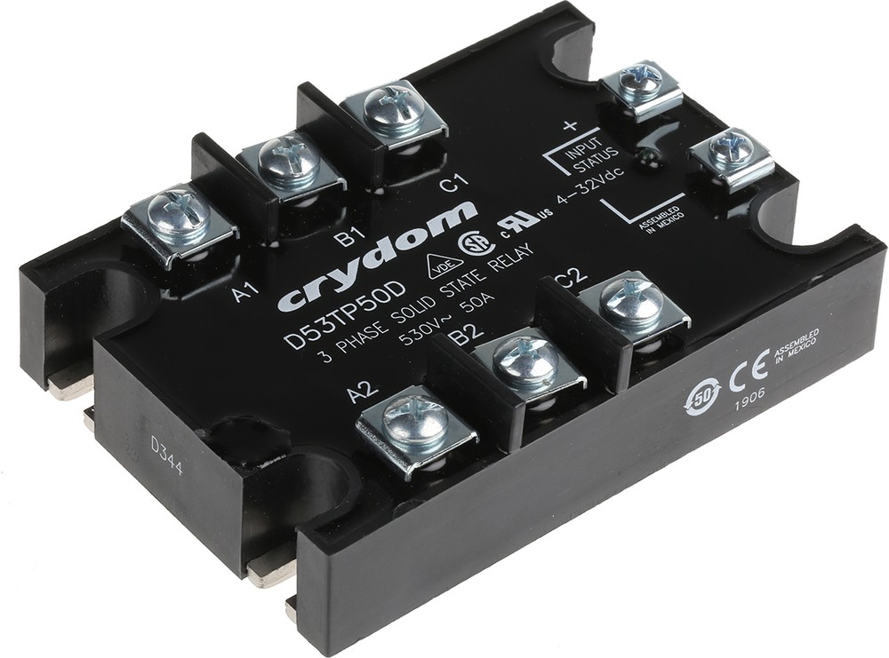D53TP50D, Sensata Crydom Solid State Relay, 50 A rms Load, Panel Mount ...