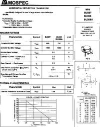 Транзистор BU208A, тип NPN, 150 Вт, корпус TO-3, Philips | купить в ...