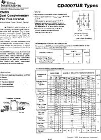 CD4007UBE, Texas Instruments | купить в розницу и оптом