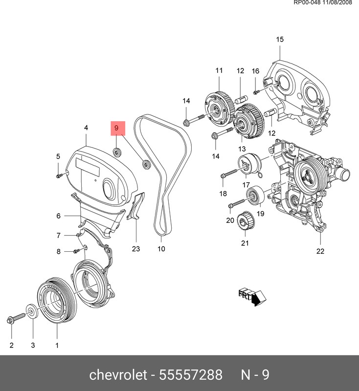 Пробка распредвала GM GENERAL MOTORS 55557288 – купить оптом и в розницу