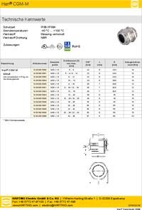 19000005084, Heavy Duty Power Connectors CABL CLAMP M20 BRASS 10-14mm ...