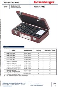 19CK010-150, Calibration Equipment SMP Calibration Kit, Rosenberger ...