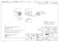172168-1, Разъем Mini-Universal MATE-N-LOK, розетка 6PIN без контактов ...