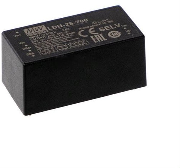 LDH-25-350, DC/DC-LED-Driver 12,5-72V:350mA – купить оптом и в розницу