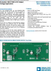 MAX17645DEVKITB#, Power Management IC Development Tools MAX17645D ...