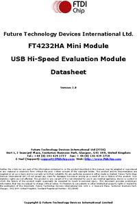 FT4232HA MINI MODULE, Evaluation Module, FT4232HA, Interface, USB to ...