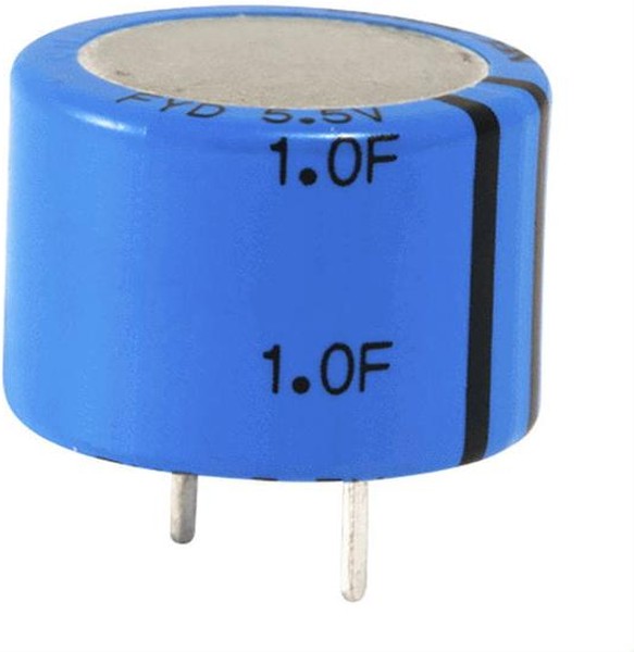 FYD0H105ZF, Supercapacitors / Ultracapacitors 5.5V 1F -20/+80% LS=7 ...