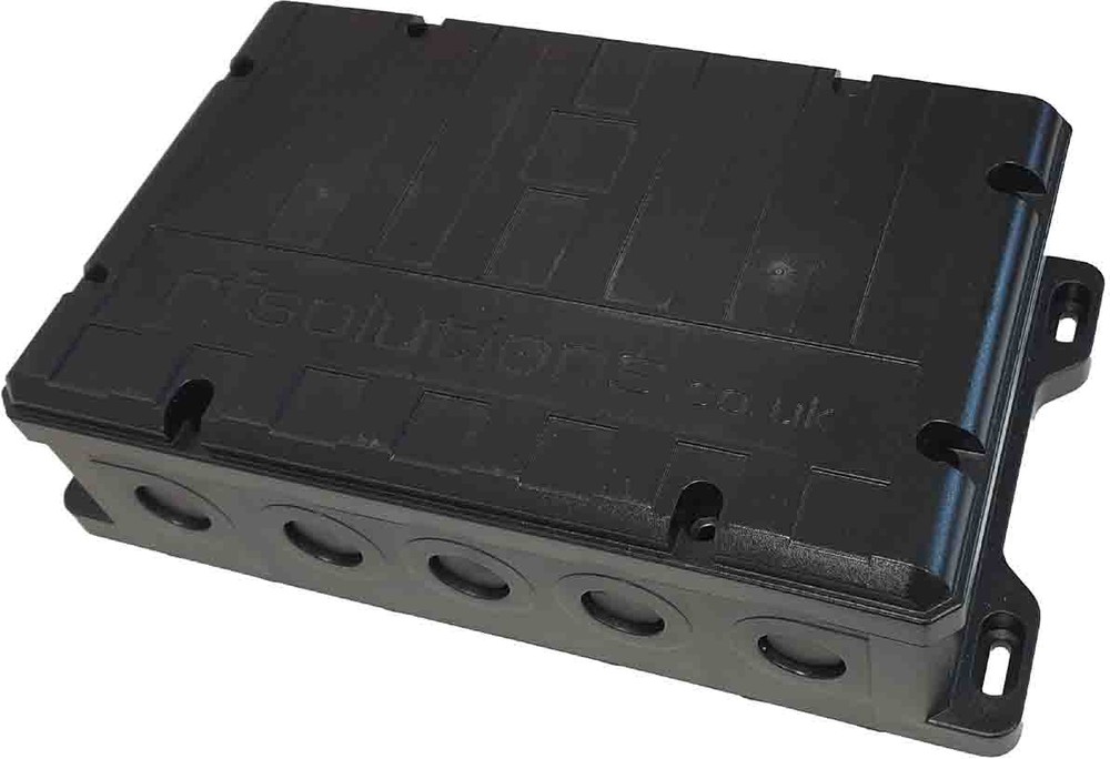 ENC-SHOEBOX-KIT, SHOEBOX Series Black ABS Enclosure, IP68, 83 x 269 x ...