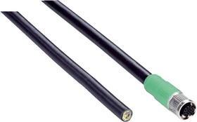 YF2A2D-050UV1XLEAX / 6042773, Female 4 way Straight M12 to Male 4 way ...