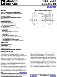 EV-ADUM7703-8FMCZ, ADuM7703 - 16 Bit Samples per Second Analog to ...