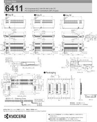 246411067101894M, Conn PCI Express Card Edge F 67 POS 0.5mm Solder RA ...