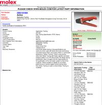 2002181900, Hand Crimper Tool Rectangular Contacts, Molex | купить в ...