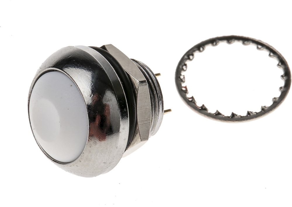 Miniature Push Button Switch, Momentary, Panel Mount, 13.6mm Cutout ...