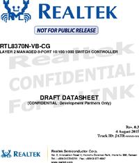 RTL8370N-VB-CG, ИС Ethernet QFP-128, Realtek | купить в розницу и оптом