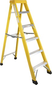 Fibreglass 6 steps Step Ladder, 1.6m platform height – купить оптом и в ...