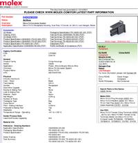 43025-0200, Корпус разъема Micro-Fit 2pin, Molex | купить в розницу и оптом