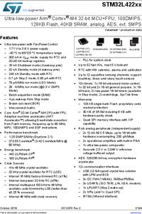 STM32L422CBT6, ARM MCU, STM32 Family STM32L4 Series Microcontrollers ...