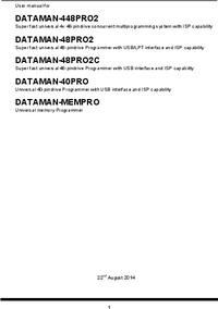DATAMAN-48PRO2, 48Pro2, Universal Programmer for EEPROM, eMMC, EPROM ...