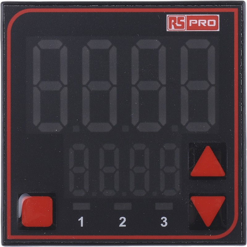 Panel Mount PID Temperature Controller, 48 x 48mm, 3 Output Relay, SSR ...