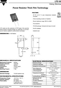 LTO050F10R00FTE3, Thick Film Resistors - Through Hole LTO 50 F 10U 1% ...