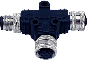 T58-A08-FFFR001, Circular Metric Connectors M12 // TSPLT // 8P // A ...