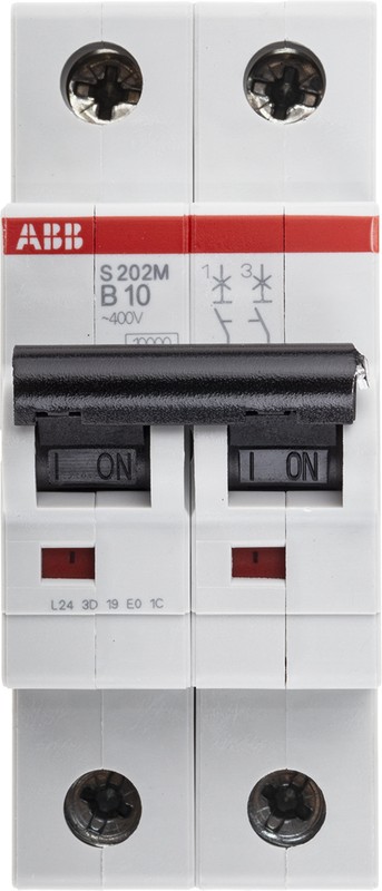 2CDS272001R0105 S202M-B10, System Pro M Compact S200M MCB, 2P, 10A ...