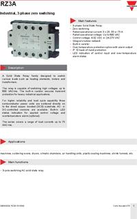 RZ3A40D75, Solid State Relays - SSRs 3-pole panel mount SSR, Zero-cross ...