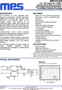 MP2333HGTL-P, Switching Voltage Regulators High-Efficiency, 3A, 18V ...