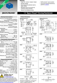 3362P-1-103LF (СП3-19а), 10 кОм, Резистор подстроечный, Bourns | купить ...