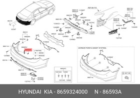 86593-24000, Пистон HYUNDAI Accent (99-),Getz (02-),Sonata (02 ...