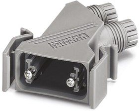 1688052, 15 Position One Piece Backshell Connector Gray 45°, Dual ...