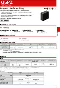 G5PZ-1A-E DC5, General Purpose Relay SPST-NO (1 Form A) 5VDC Coil ...