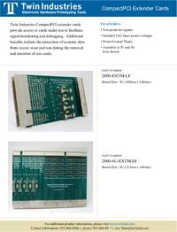 2000-EXTM-LF, PCI Express / PCI Connectors 3U CompactPCI extender ...