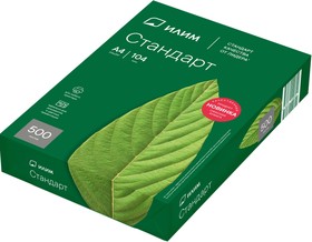 Бумага Илим Стандарт (А4, марка С, 80 г/кв.м, 500 л), ИлимСтандарт ...