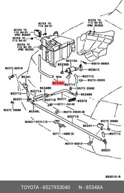 8527933040, Соединитель шлангово омывателя, TOYOTA/LEXUS | купить в ...