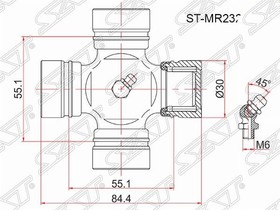 ST-MR232151, Крестовина MITSUBISHI L200 96-05/PAJERO/MONTERO SPORT ...