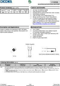 Diodes Inc 600V Fast Recovery Epitaxial Diode Rectifier & Schottky ...
