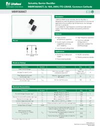 MBRF20200CT, Schottky Diodes & Rectifiers 2x 10A 200V Rectifier ...